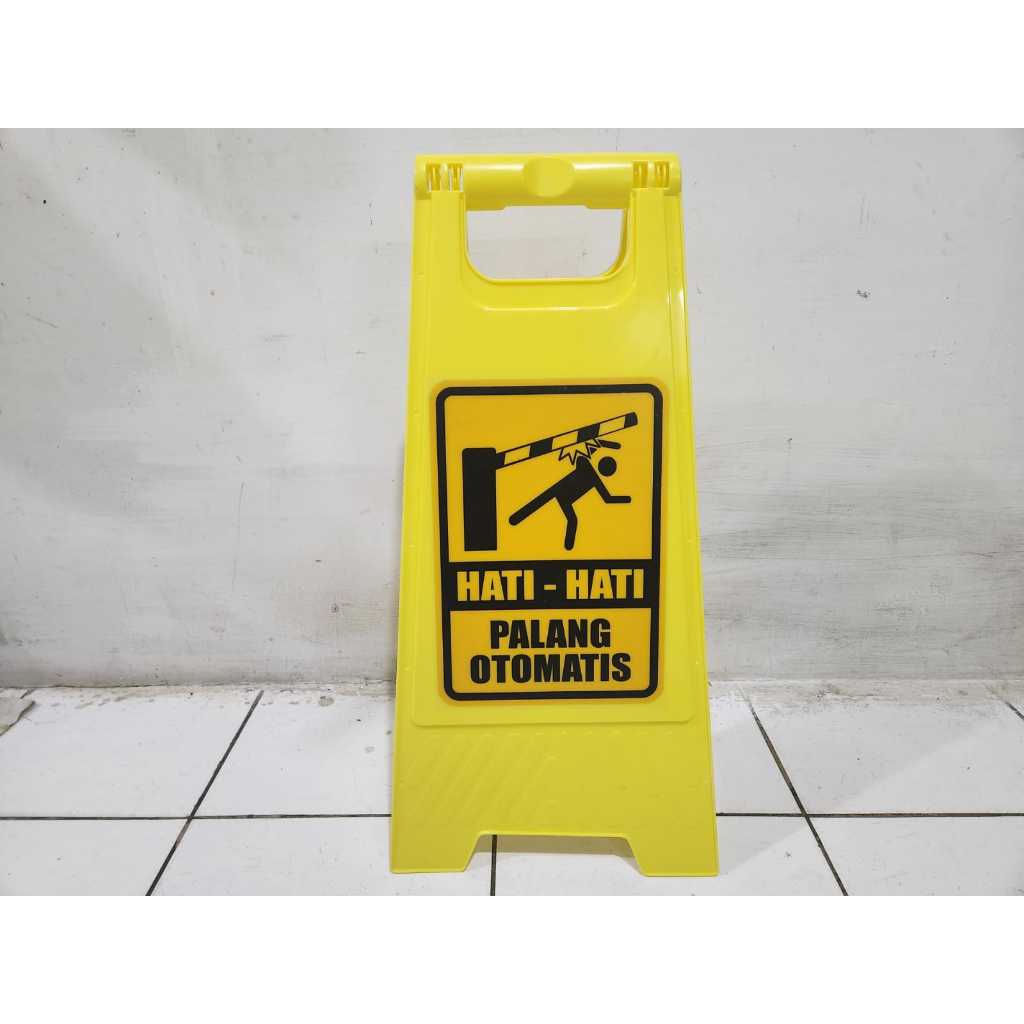 Jual Plang rambu parkir stiker sticker peringatan AWAS HATI HATI PALANG ...