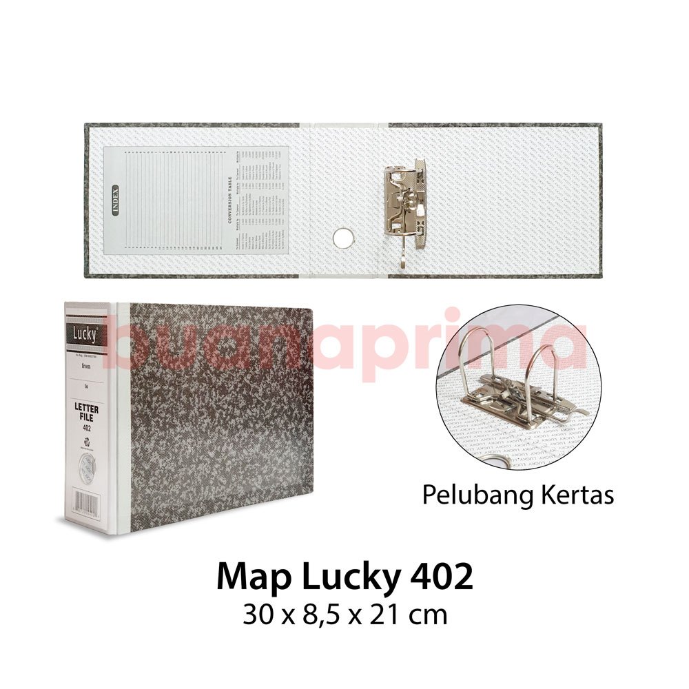 Jual Map Ordner Lucky 402 Folder Karton Laminasi Plastik Kilat | Shopee Indonesia