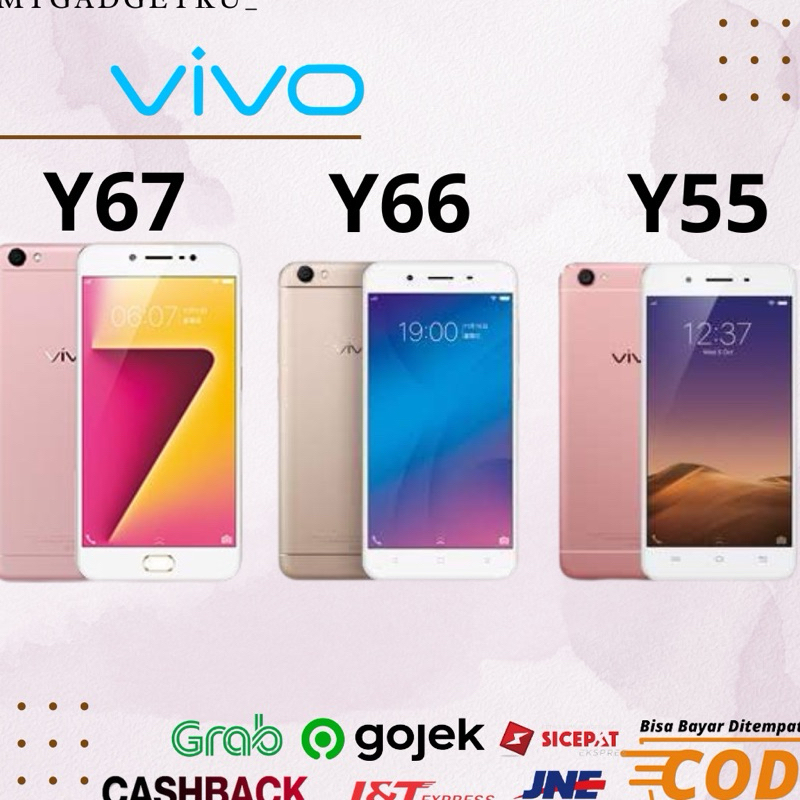Jual VIVO Y66 RAM 4/64GB / VIVO Y55 3/32GB / VIVO Y67 6/128GB GARANSI 1 ...