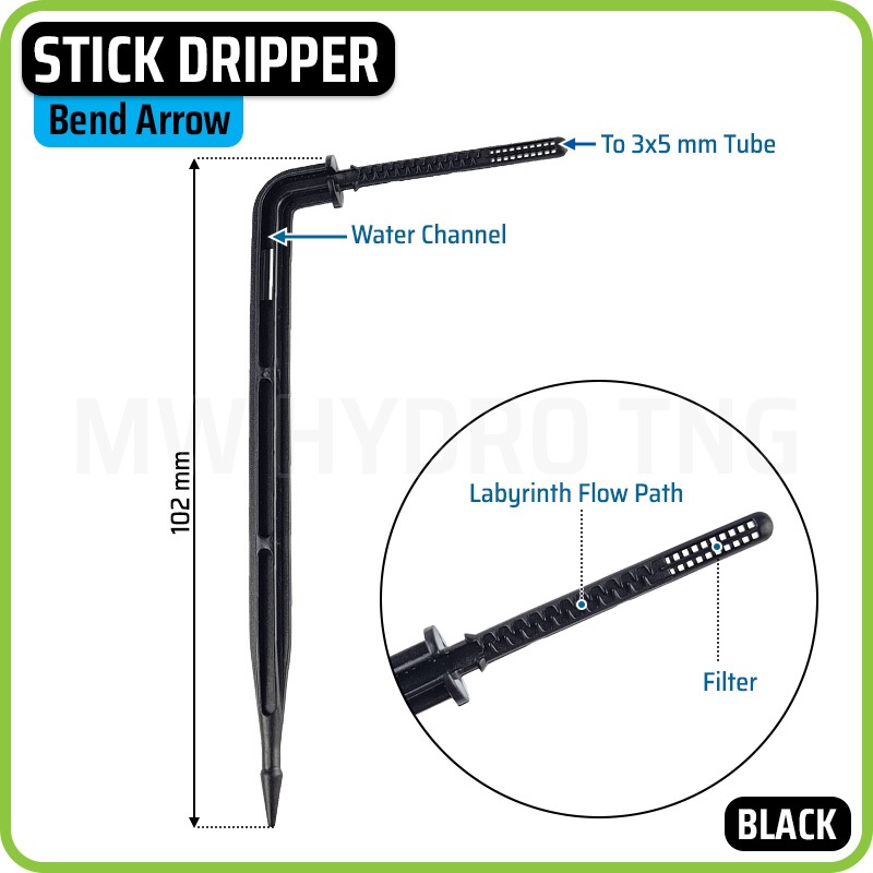 Jual Stick Dripper Bend Arrow - Drip Stik Bengkok - Hidroponik Irigasi ...