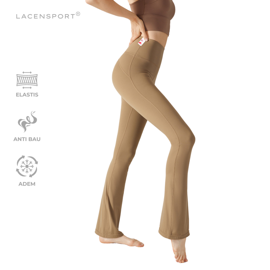 Jual LACENSPORT - Lavie Flare Pants Cut Bray Legging Celana Olahraga ...