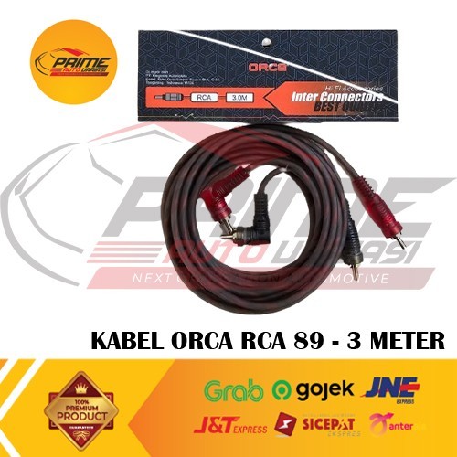 Jual KABEL RCA ORCA AUDIO PREMIUM - 3 METER | Shopee Indonesia