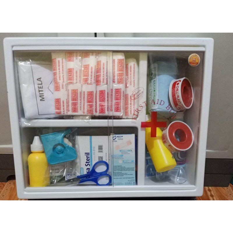 Jual Kotak P3K First Aid Box Maspion MK-11 + Isi Lengkap | Shopee Indonesia