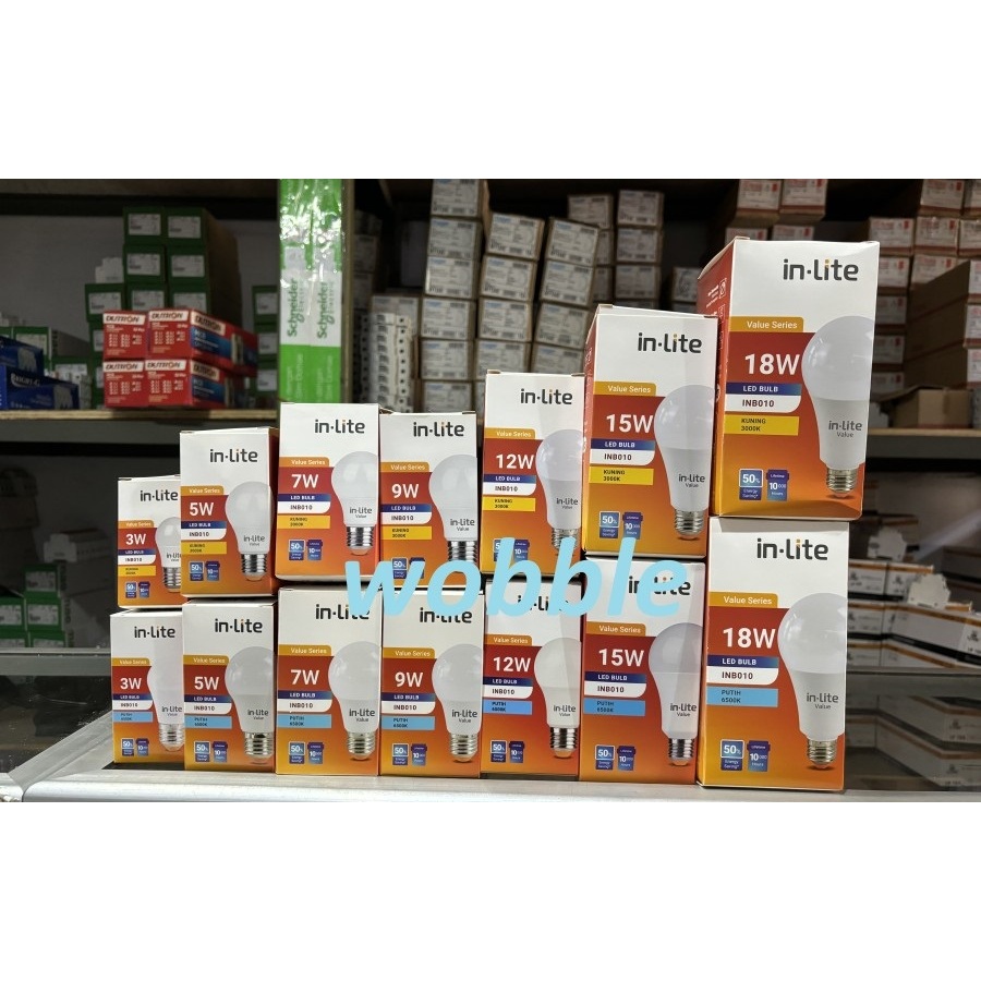 Jual INB010 BOHLAM LAMPU LED INLITE VALUE LED BULB BOHLAM LED IN LITE LED BULB VALUE INB010 3W ...
