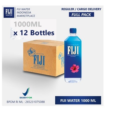 Jual AIR FIJI WATER NATURAL ARTESIAN 1 LITER (12 BOTTLES) | Shopee ...