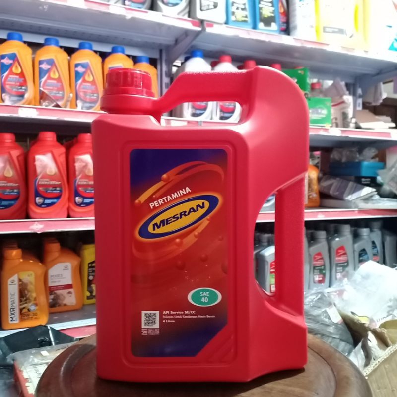 Jual OLI MESIN PERTAMINA MESRAN SAE 40 4LITER | Shopee Indonesia