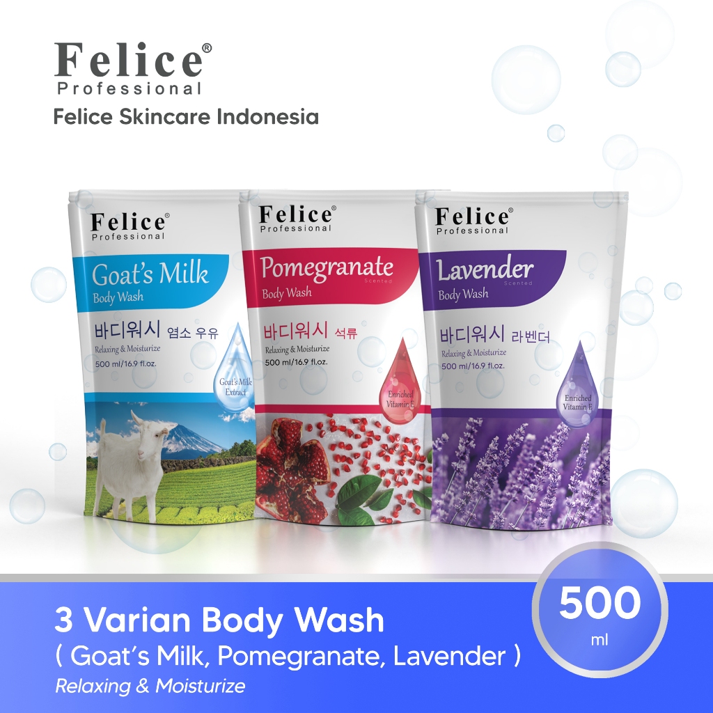 Jual Felice Skincare Body Wash 500 ml | Shopee Indonesia