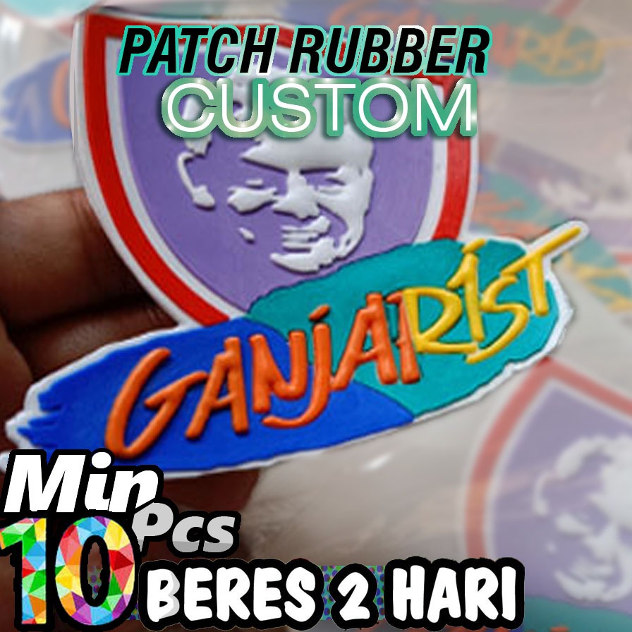 Jual Pabrik label Patch Jersey custom hotmelt velcro rubber desain ...