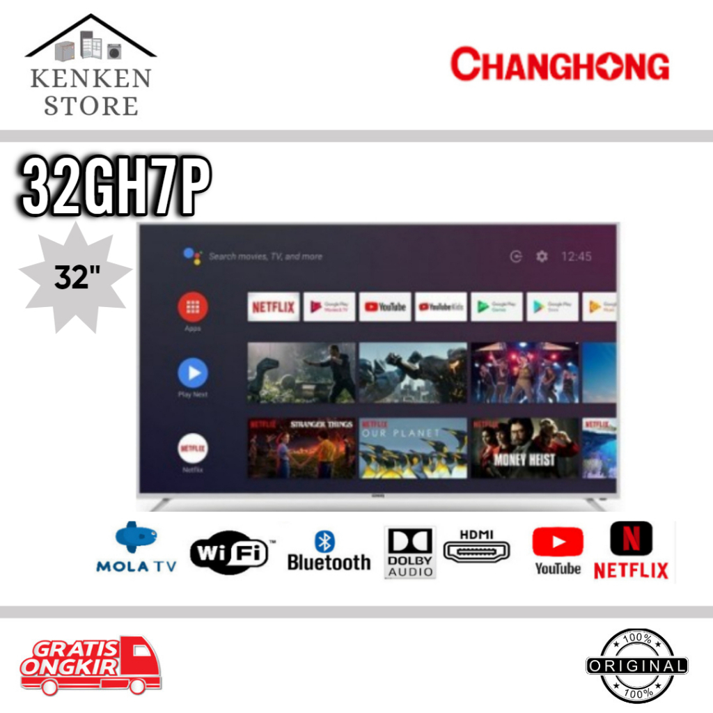Jual TV LED ANDROID CHANGHONG 32G7P 32INCH | Shopee Indonesia