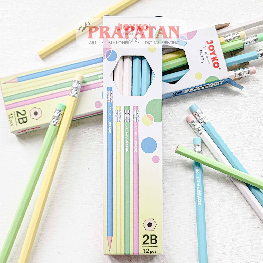 Jual Pensil Tulis P-121 Joyko 2B | 1 BOX ISI 12PCS | Writing Pencil ...