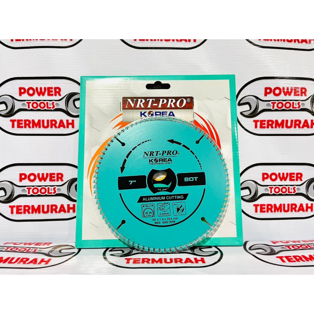 Jual NRT-PRO 7" X 80T Circular Saw TCT Mata Potong Kayu Alumunium Miter | Shopee Indonesia