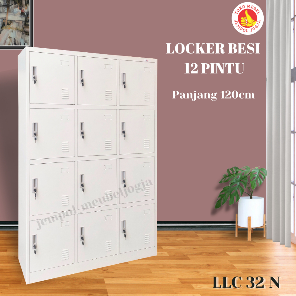 Jual Locker besi murah 12 pintu LLC32N | Shopee Indonesia