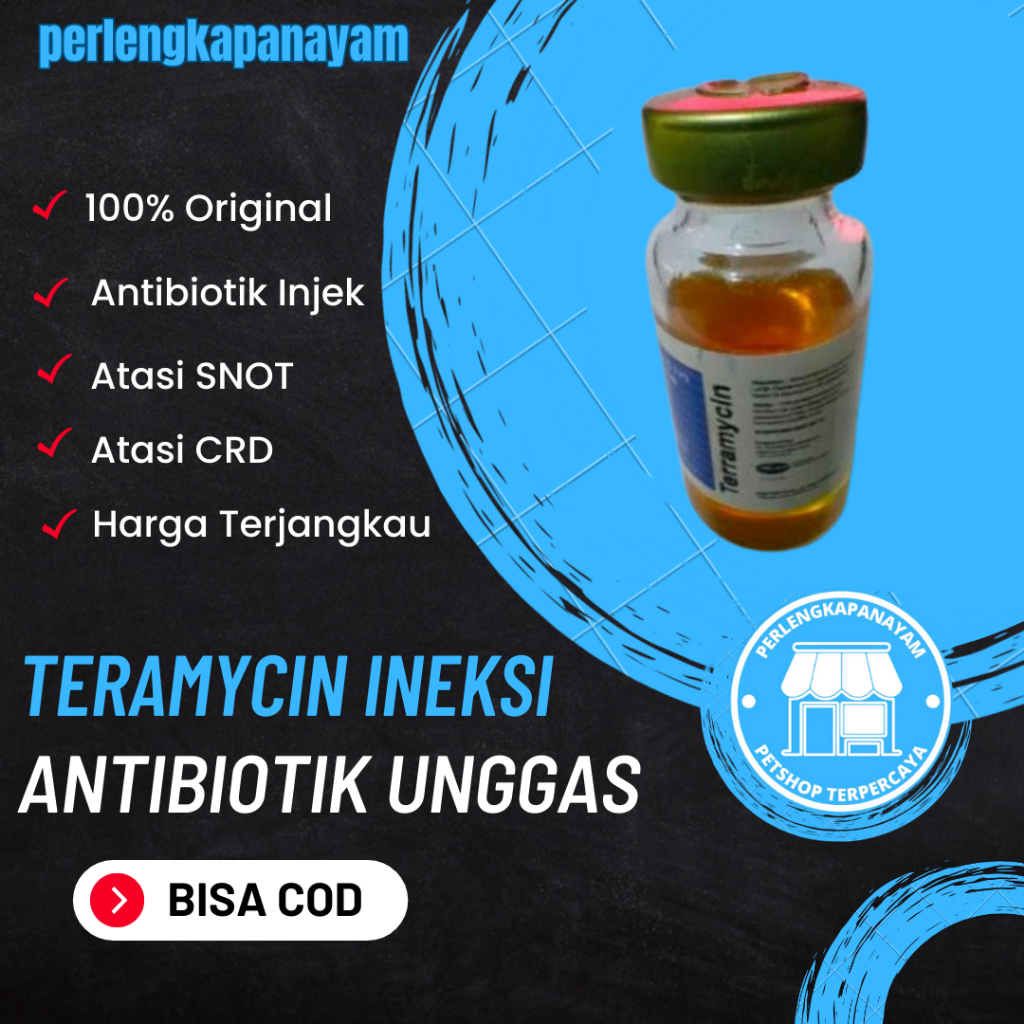 Jual (GRATIS SUNTIKAN) Teramycin Plus Suntikan, Teramicin, Obat Ayam ...