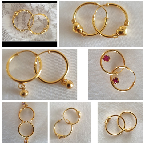 Jual Aksesors anting ring-1/2 gr | Shopee Indonesia