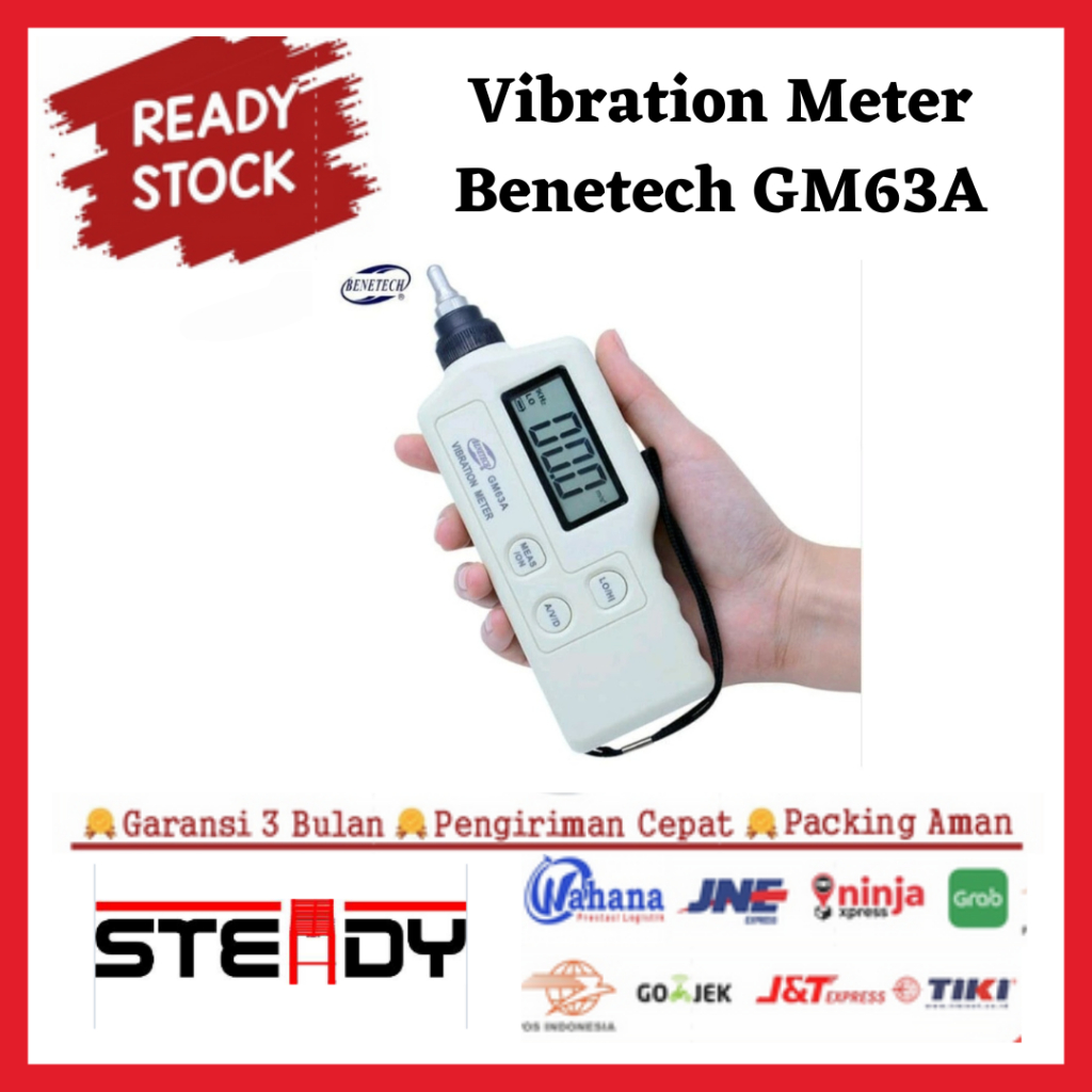 Jual Vibration Meter Benetech GM63A ORIGINAL Alat Ukur Getaran GM 63A | Shopee Indonesia