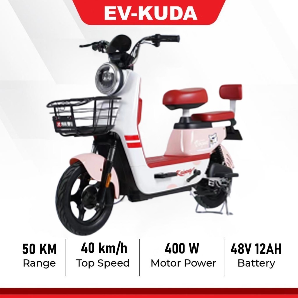 Jual EV-KUDA Sepeda Motor Listrik Dewasa S200 Sepeda Listrik E-Bike 400W 48v 12Ah After-sales ...