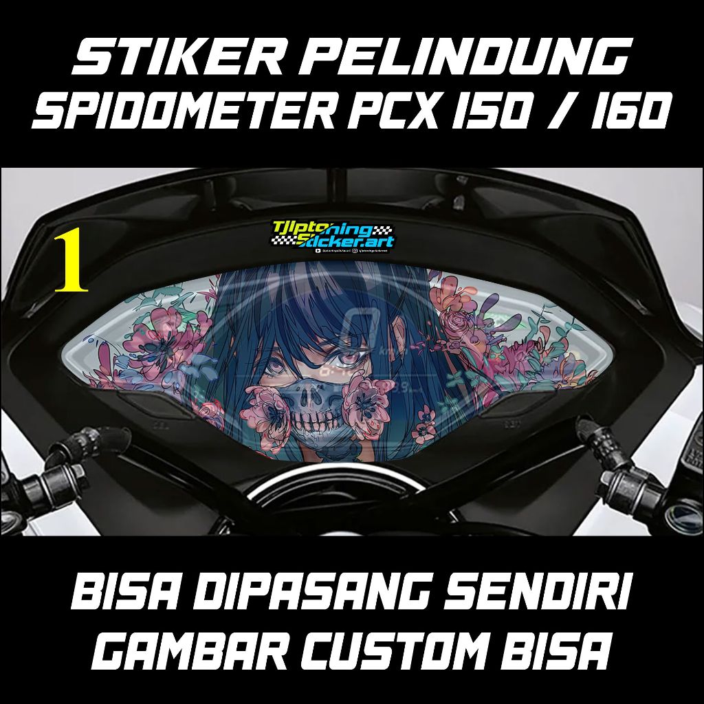 Jual STIKER SPEEDOMETER TRANSPARAN ANIME GIRL PCX 150 - PCX 160 - BEBAS ...