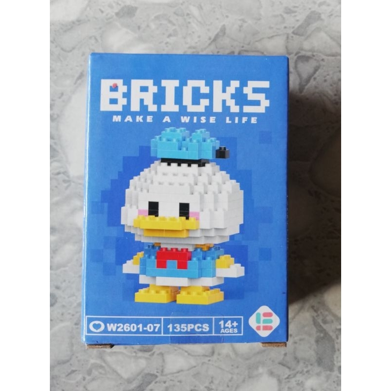 Jual Nano Brick Micro Blocks model 3D Luffy Mario Luigi My Melodi ...