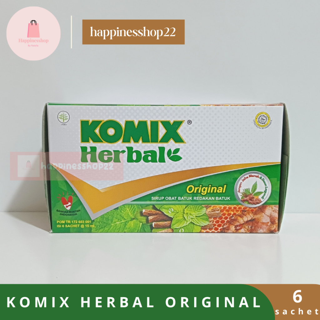 Jual Komix Herbal Original Isi 6 Sachet @15ml | Sirup Obat Redakan ...