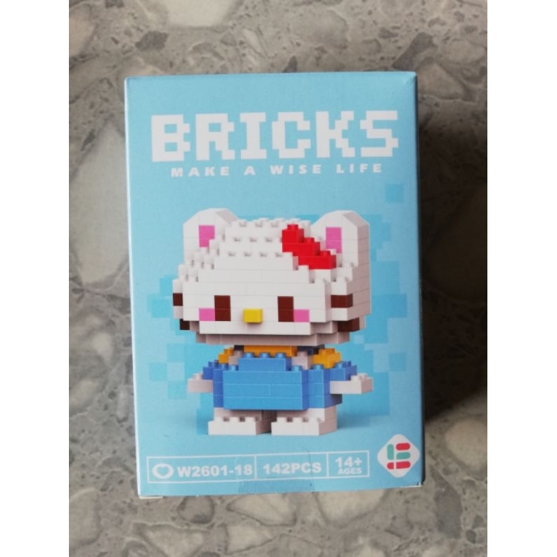 Jual Nano Brick Micro Blocks model 3D Luffy Mario Luigi My Melodi ...