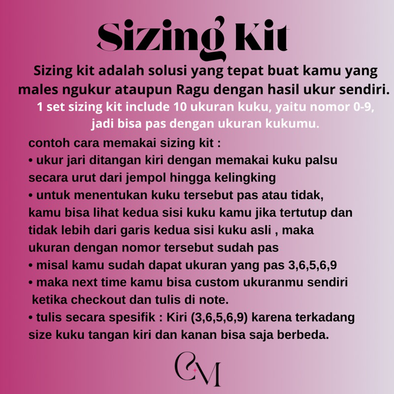 Jual SIZING KIT / SOLUSI MENGUKUR UKURAN YANG PAS | Shopee Indonesia