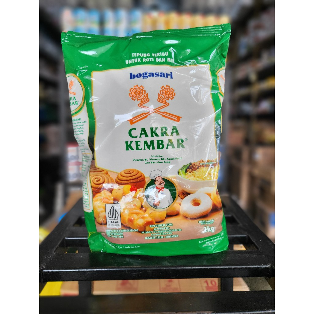 Jual Tepung Terigu Bogasari Cakra Kembar Reguler dan Premium 1 kg ...
