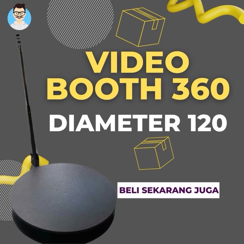 Jual VIDEO BOOTH 360 120 CM | VIDEO BOOTH 360 | PHOTOBOOTH 360 PHOTO ...