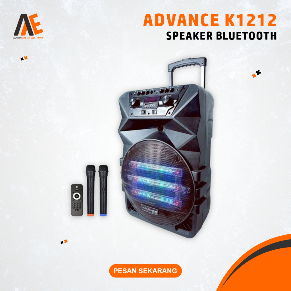 Jual Speaker Aktif Bluetooth Advance K1212 Karaoke Komputer PC Laptop HP | Shopee Indonesia