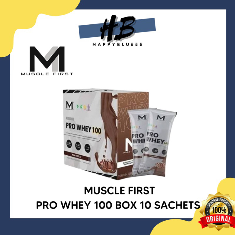 Jual MUSCLE FIRST PRO WHEY 100 1 BOX 10 SACHET WHEY PROTEIN | Shopee ...