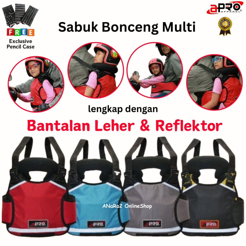 Jual Sabuk Bonceng Anak Apro Type Multi Sabuk Boncengan Anak di Motor ...