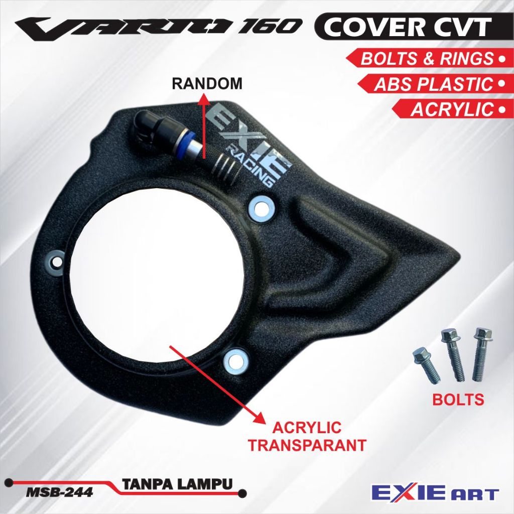 Jual Cover CVT Akrilik Honda Vario 160 Penutup CVT Stylo 160 Aksesoris ...