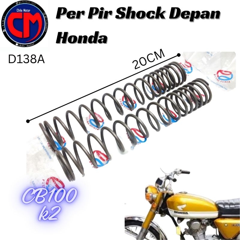 Jual Pir Per Shock Depan Honda Cb100 CB 1000 Nos D138a | Shopee Indonesia