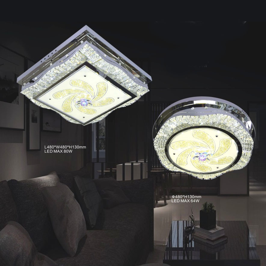 Jual Lampu Hias Tempel Plafon Led Crystal Premium minimalis elegan ...