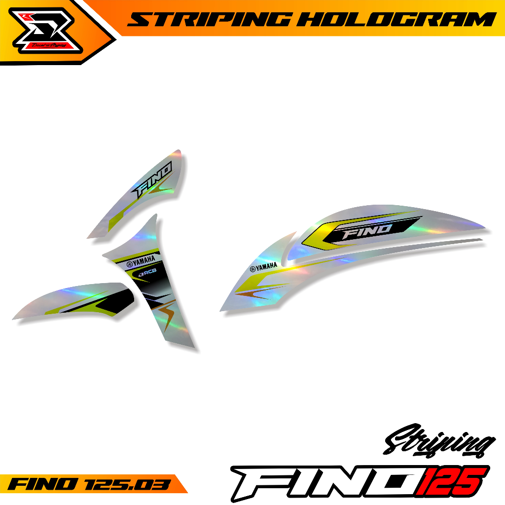 Jual Sticker Striping Yamaha FINO FI NEW 125 Aksesoris Sepeda Motor ...
