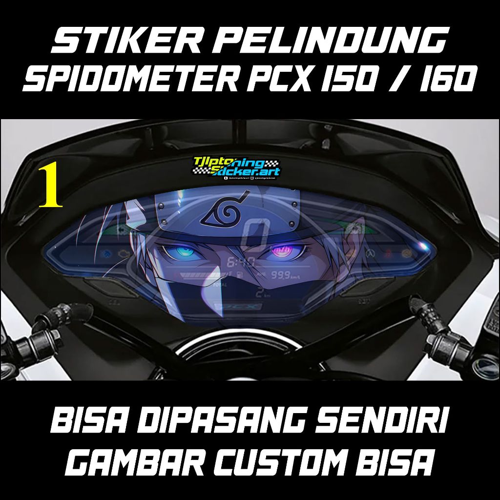 Jual STIKER SPEEDOMETER TRANSPARAN VERSI NARUTO PCX 150 - PCX 160 ...