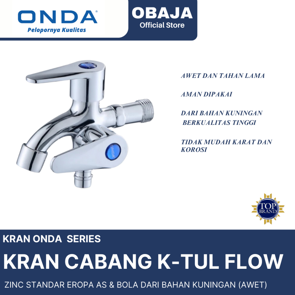 Jual Onda Kran Cabang K-Tul Flow / Kran Cabang K Tul Flow 1/2 Inch Onda ...