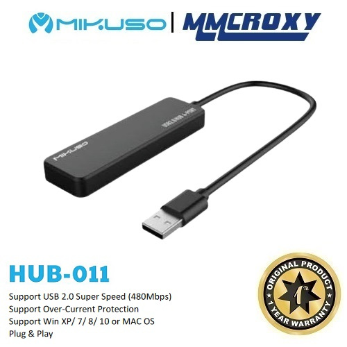 Jual Mikuso HUB 011 USB HUB 2.0 4 Port Super Speed Ultra Slim | Shopee ...