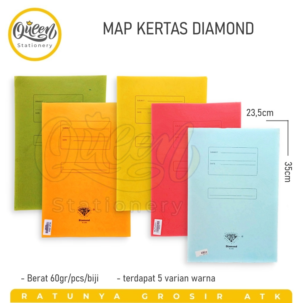 Jual 1 PCS MAP KERTAS DIAMOND / MAP FILE / STOPMAP / MAP DOKUMEN ...