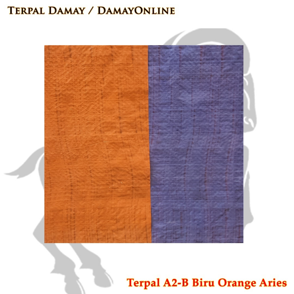 Jual Terpal Jadi A2-B Biru Orange Aries ( Ukuran Bebas / M2 ) | Shopee ...