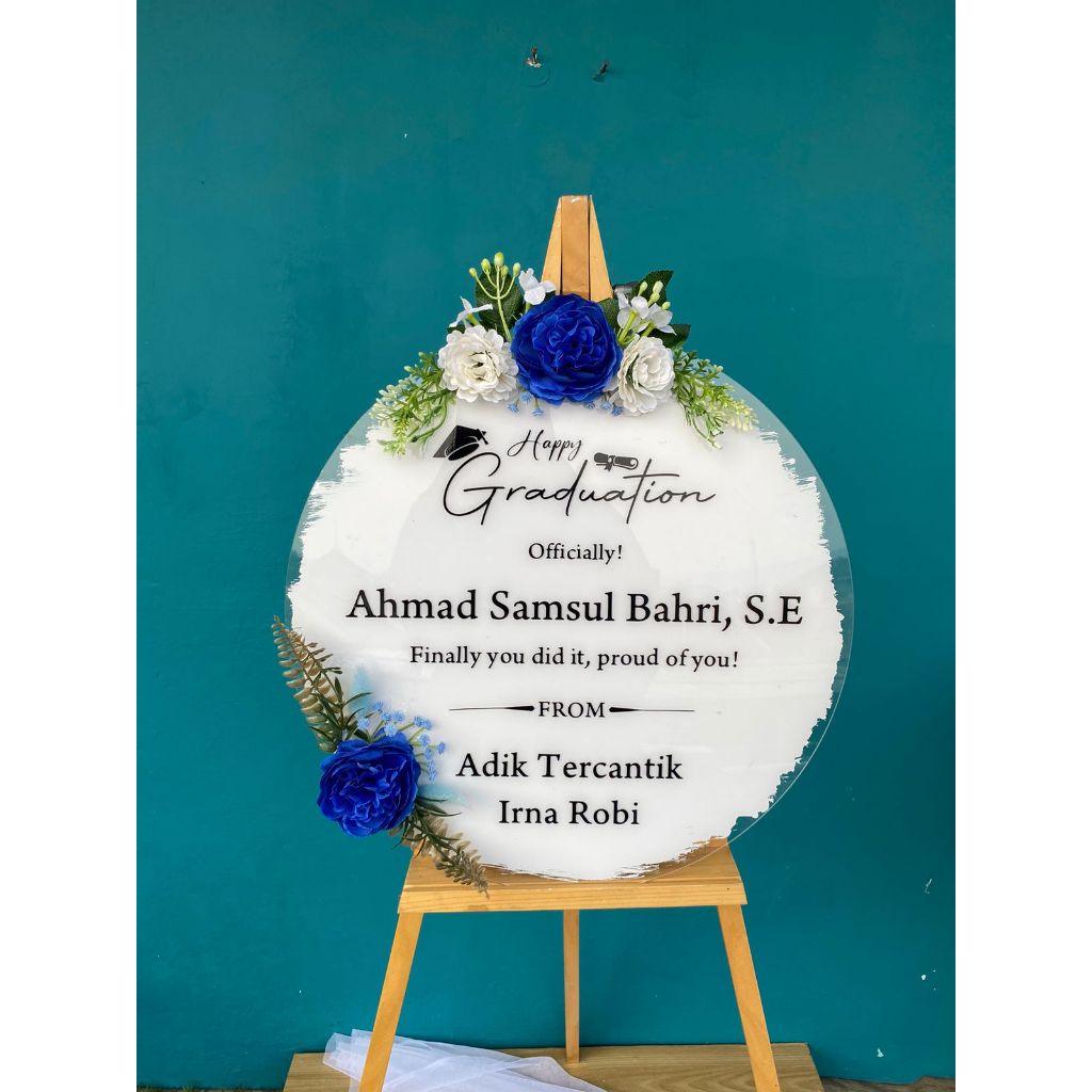 Jual Welcome Sign Bulat diameter 60 cm | welcomesign akrilik | bebas ...