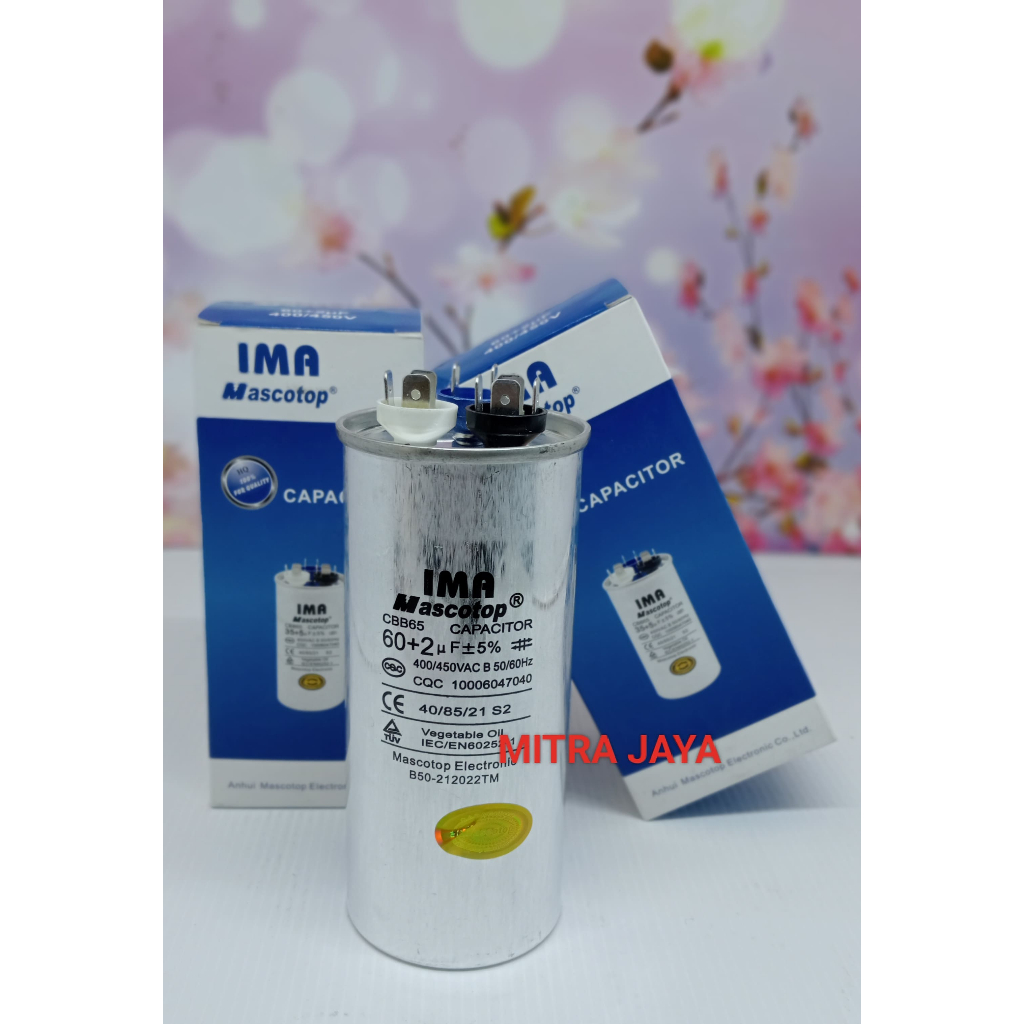 Jual Kapasitor AC 60 + 2UF IMA Mascotop /Capacitor AC | Shopee Indonesia