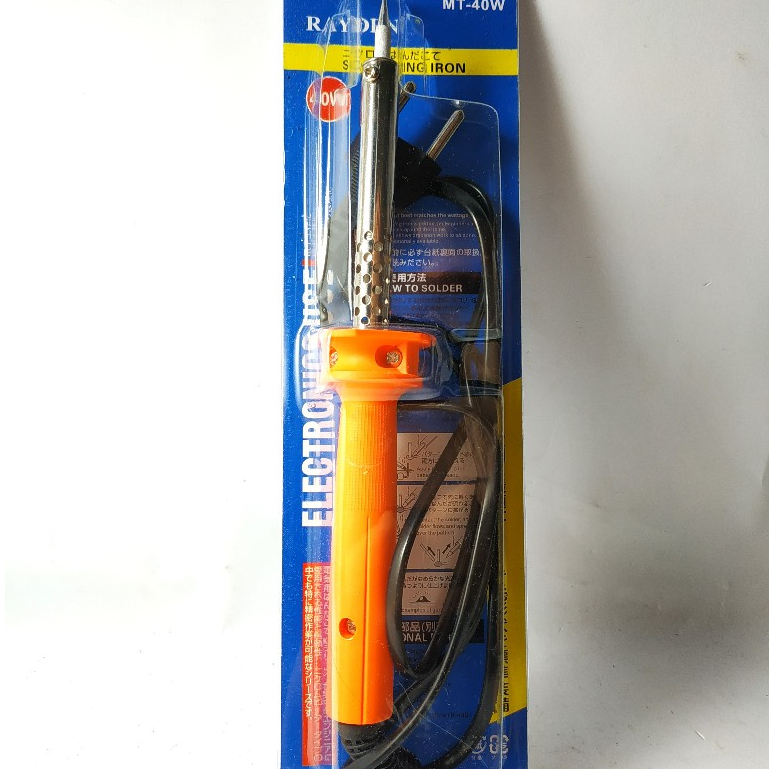 Jual Solder MT - 40 Watt Ujung Besar RAYDEN | Soldering Iron Solder 40 ...