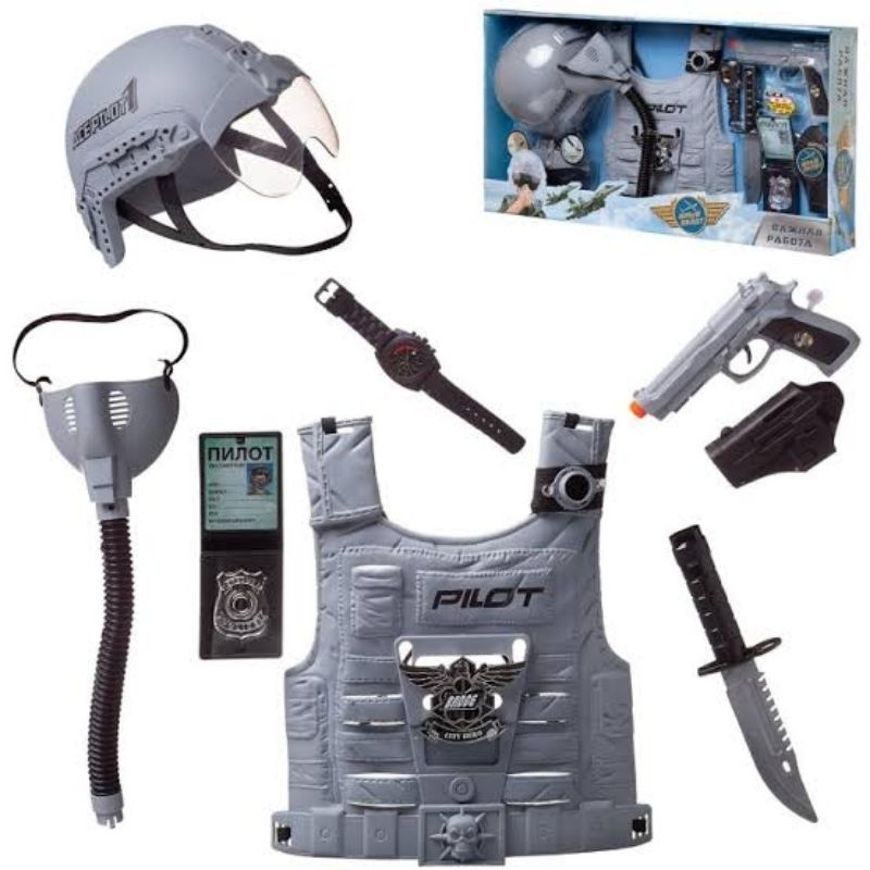 Jual JUMBO! PILOT PLAY SET (Kostum Anak Laki Cosplay Tentara Soldier ...