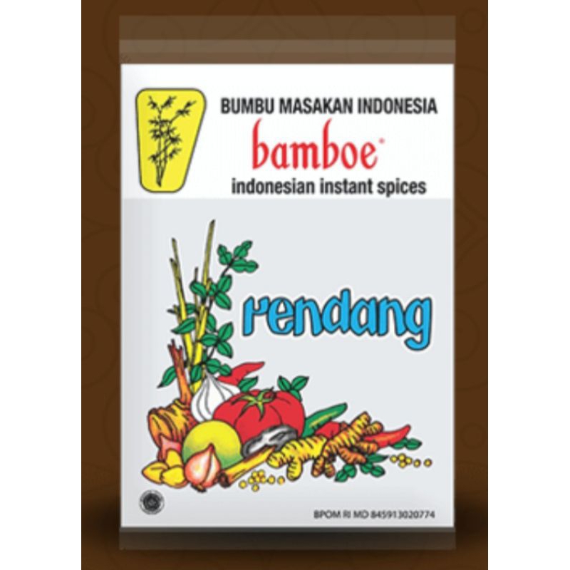 Jual BUMBU BAMBU BAMBOE RENDANG ( kemasan putih besar) | Shopee Indonesia
