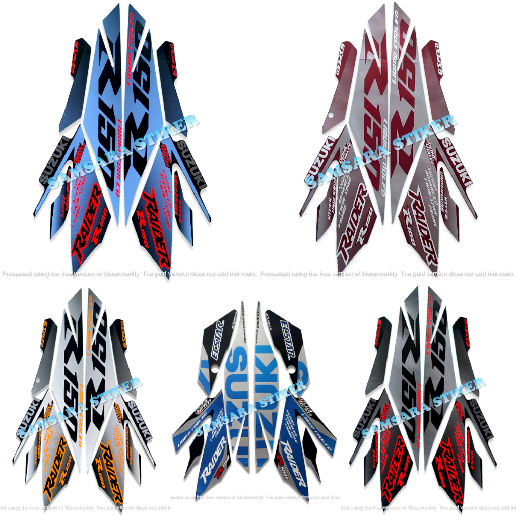 Jual STICKER STRIPING MOTOR RAIDER R150 2023 STANDAR FULL SET | Shopee ...