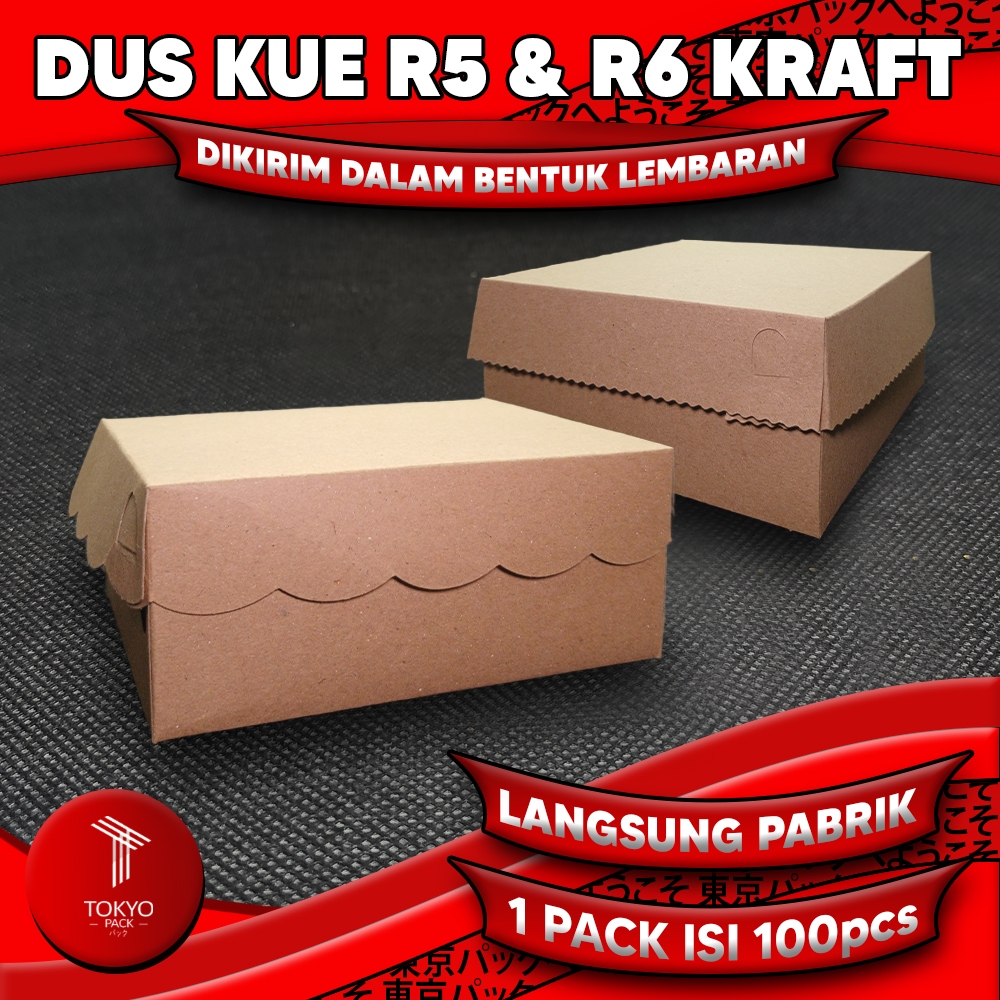 Jual Dus Snack Kraft R5 & R6 Dus Kue Renda 275gsm | Shopee Indonesia