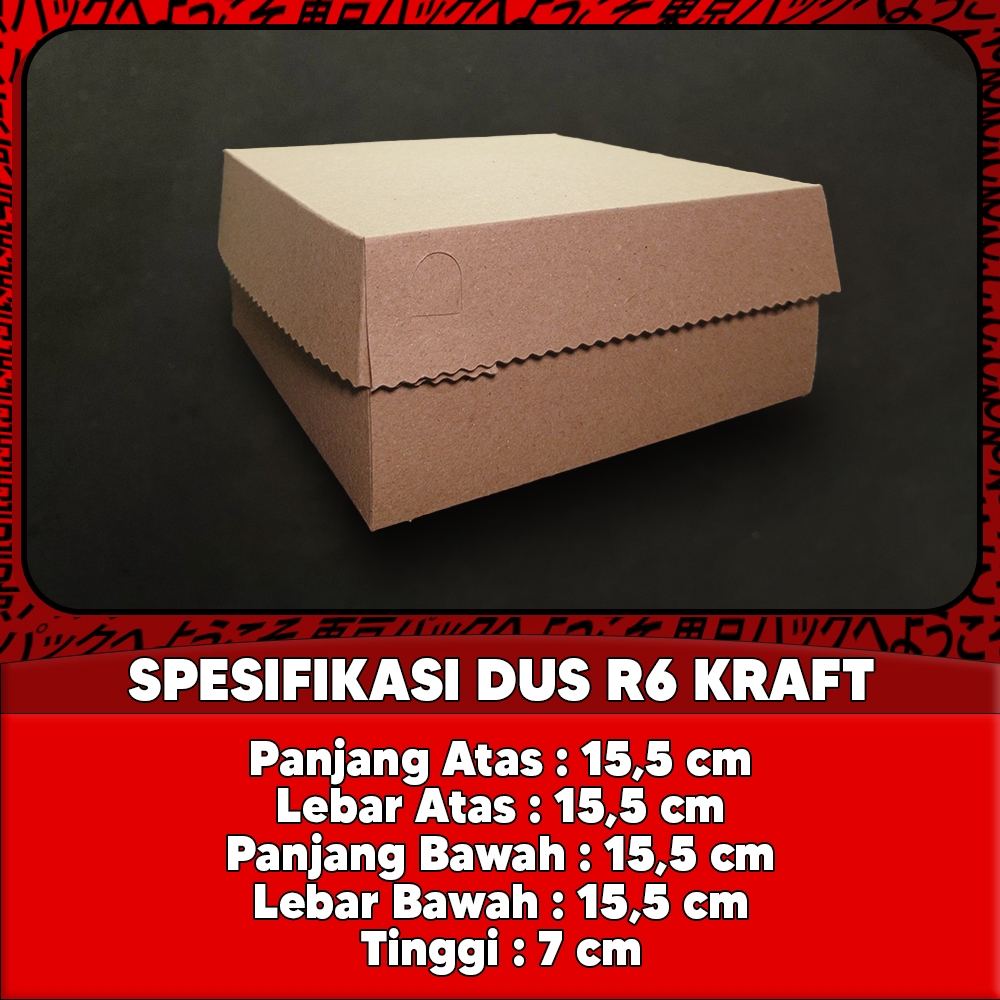 Jual Dus Snack Kraft R5 & R6 Dus Kue Renda 275gsm | Shopee Indonesia