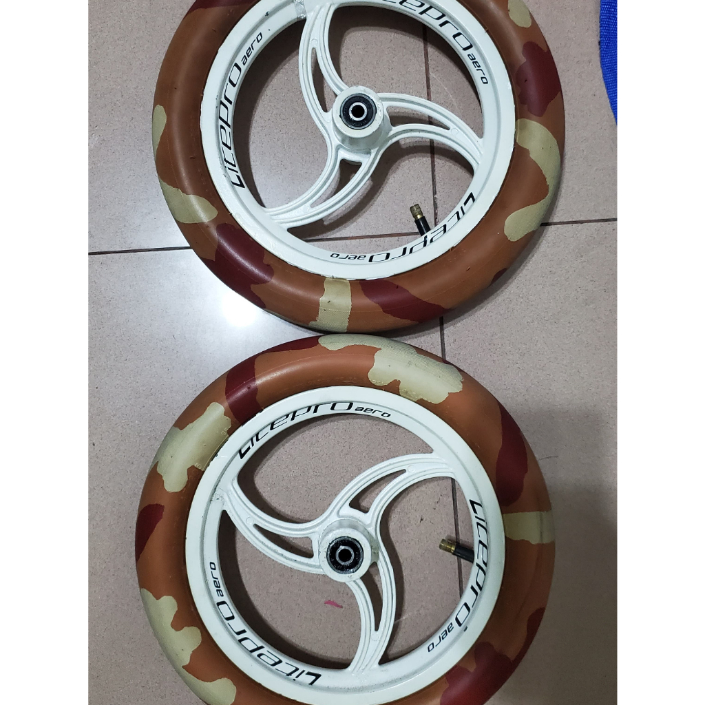 Jual Wheelset pushbike balancebike 12 inch alloy white & Gipsy color ...