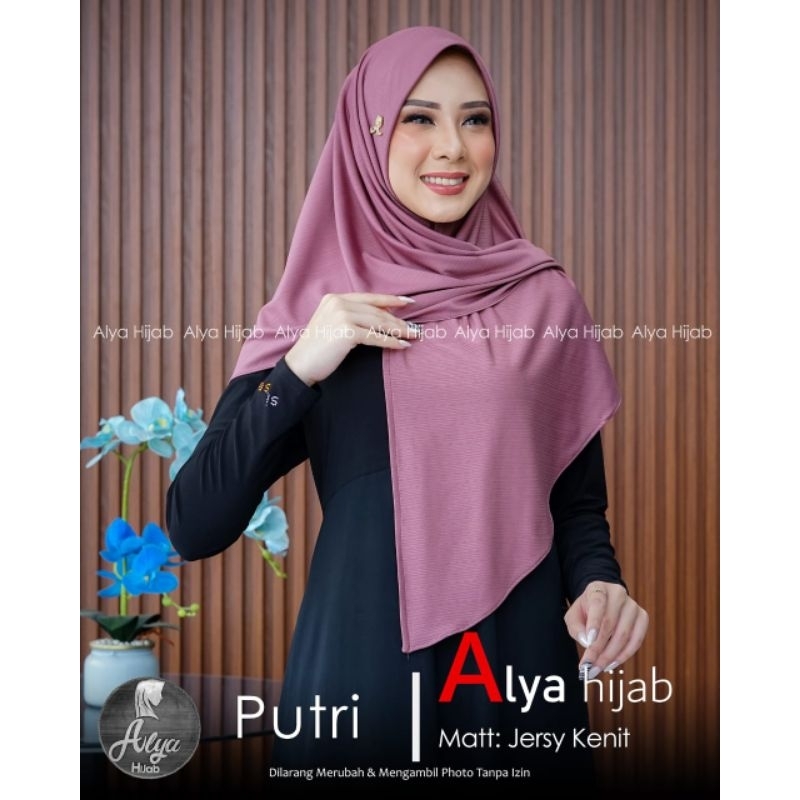 Jual Jilbab Instan Simple Putri Ori Alya Hijab (Knit) | Shopee Indonesia