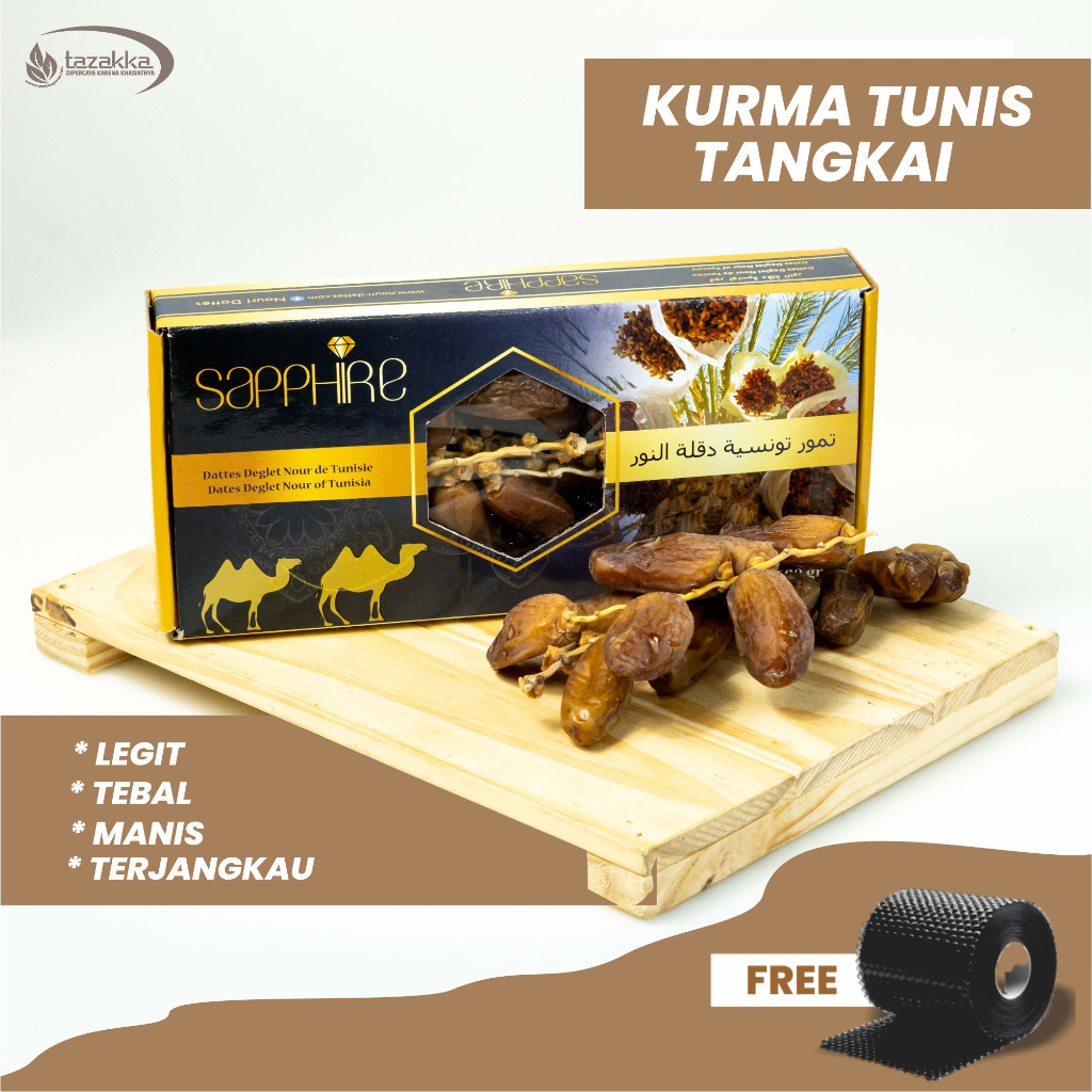 Jual kurma tangkai tunisia kurma sapphire tangkai manis kurma tunis ...